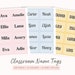 Editable Pastel Classroom Name Tags for Kids, Colorful Locker Labels ...