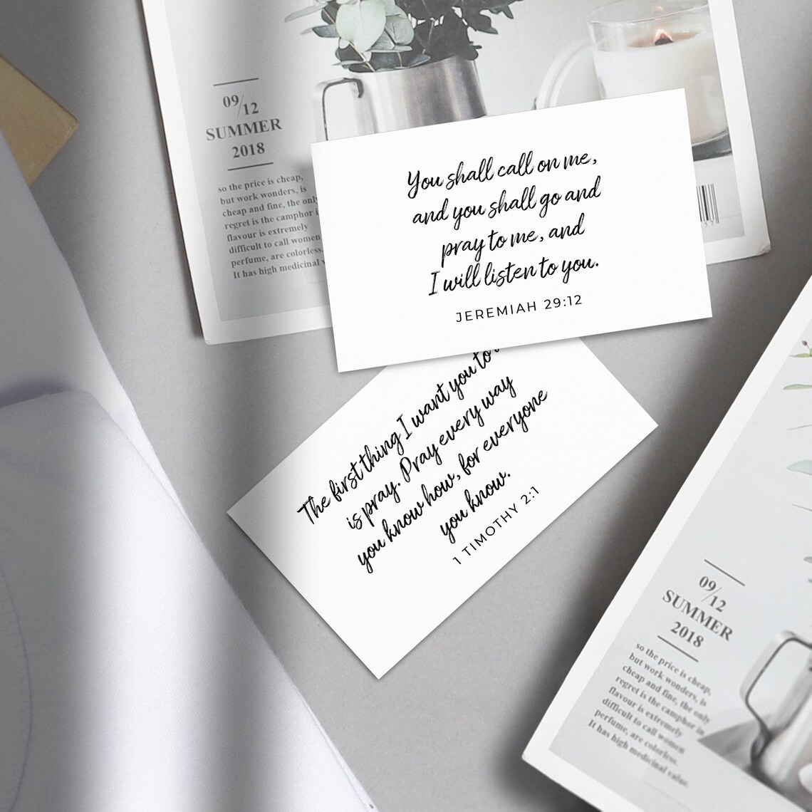 32 Prayer Scripture Cards, Memory Verse, Bible Verse Cards, Vision ...