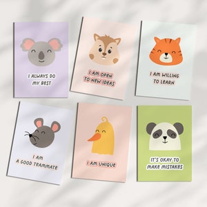 Positive Affirmation Cards for Kids, Encouragement, Classroom ...