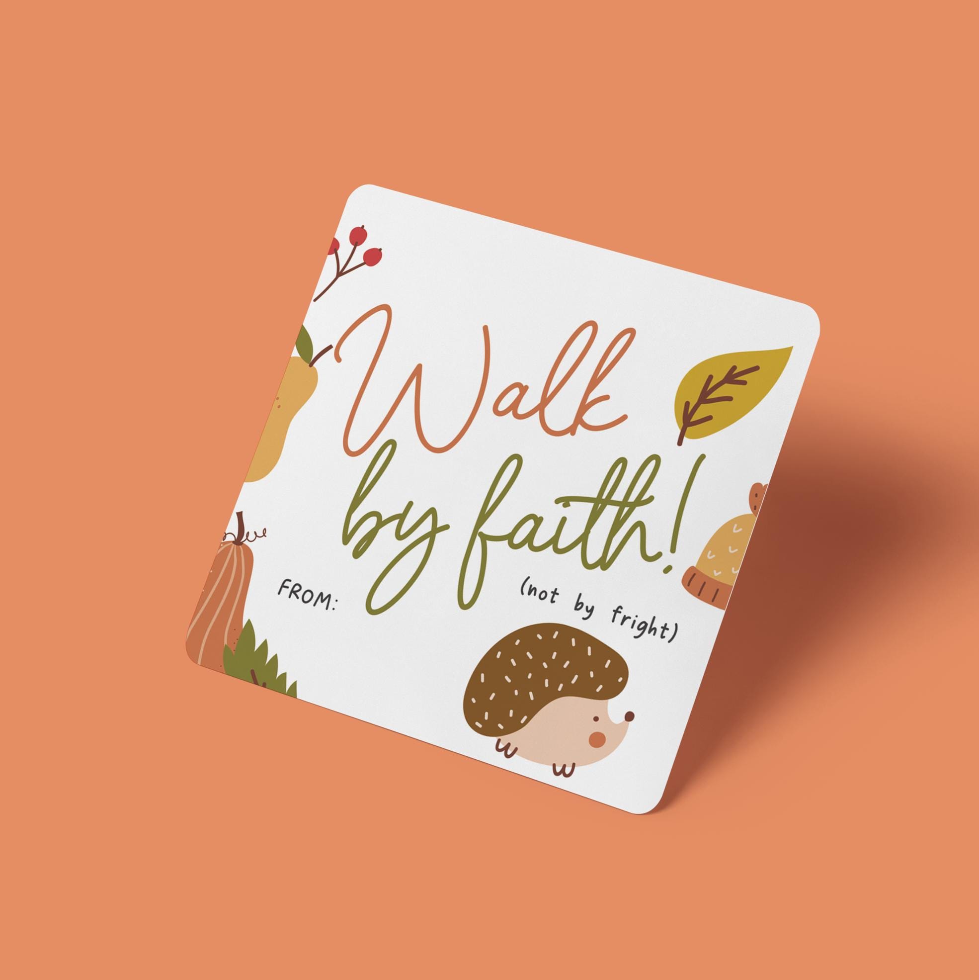 Christian Halloween Gift Tag for Kids, Halloween Bible Verse Cards ...