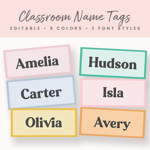 Diy Name Tags - Etsy