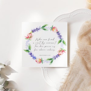 Mother's Day Bible Verse Cards, Scripture Cards, Memory Verse ...