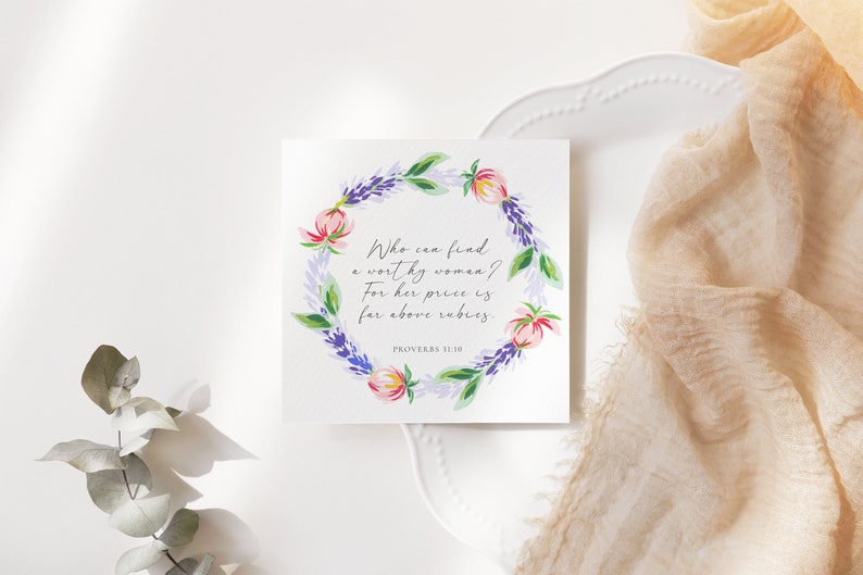 Mother's Day Bible Verse Cards, Scripture Cards, Memory Verse ...