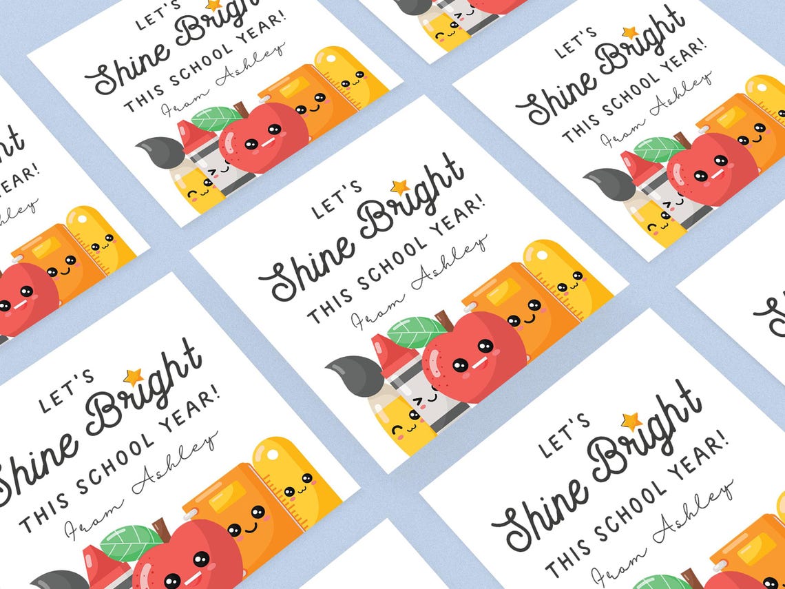 Editable First Day of School Tag Back to School Gift Tag Christian ...