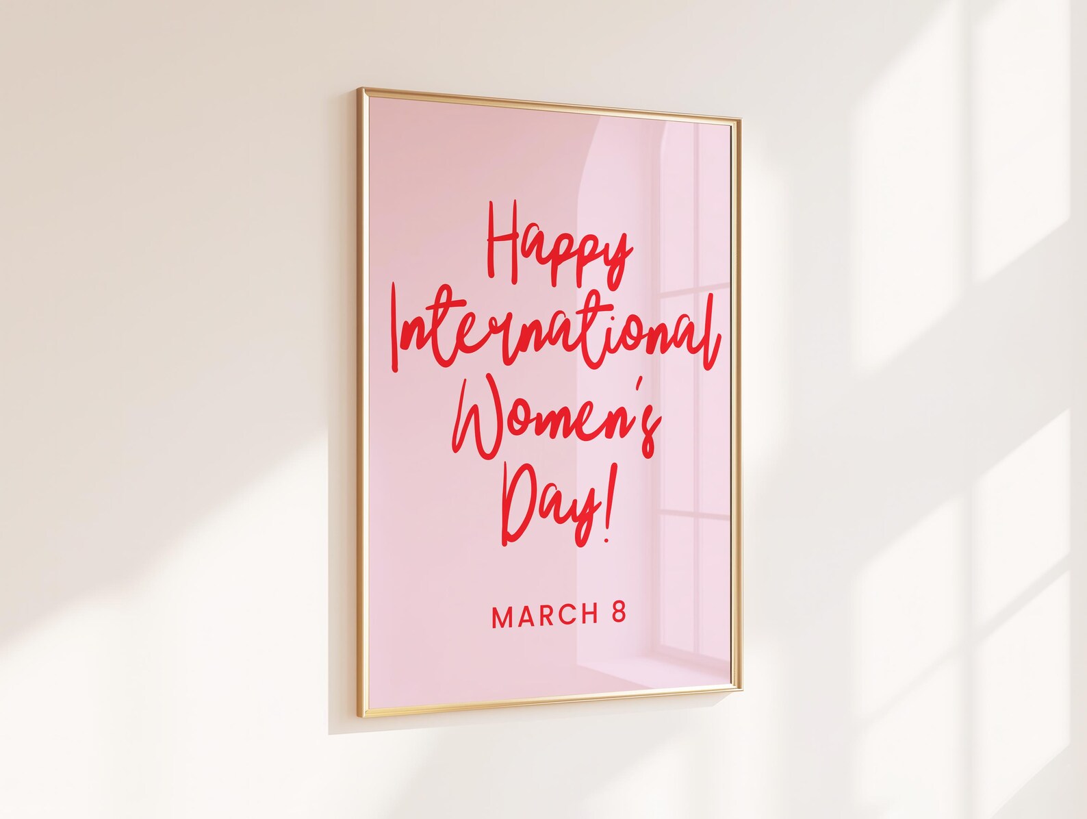 Happy International Women's Day Sign, International Women Day, Women's ...
