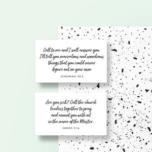 32 Prayer Scripture Cards, Memory Verse, Bible Verse Cards, Vision ...