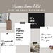 Minimalist Vision Board Kit, Vision Board Ideas, Elegant Vision Board ...