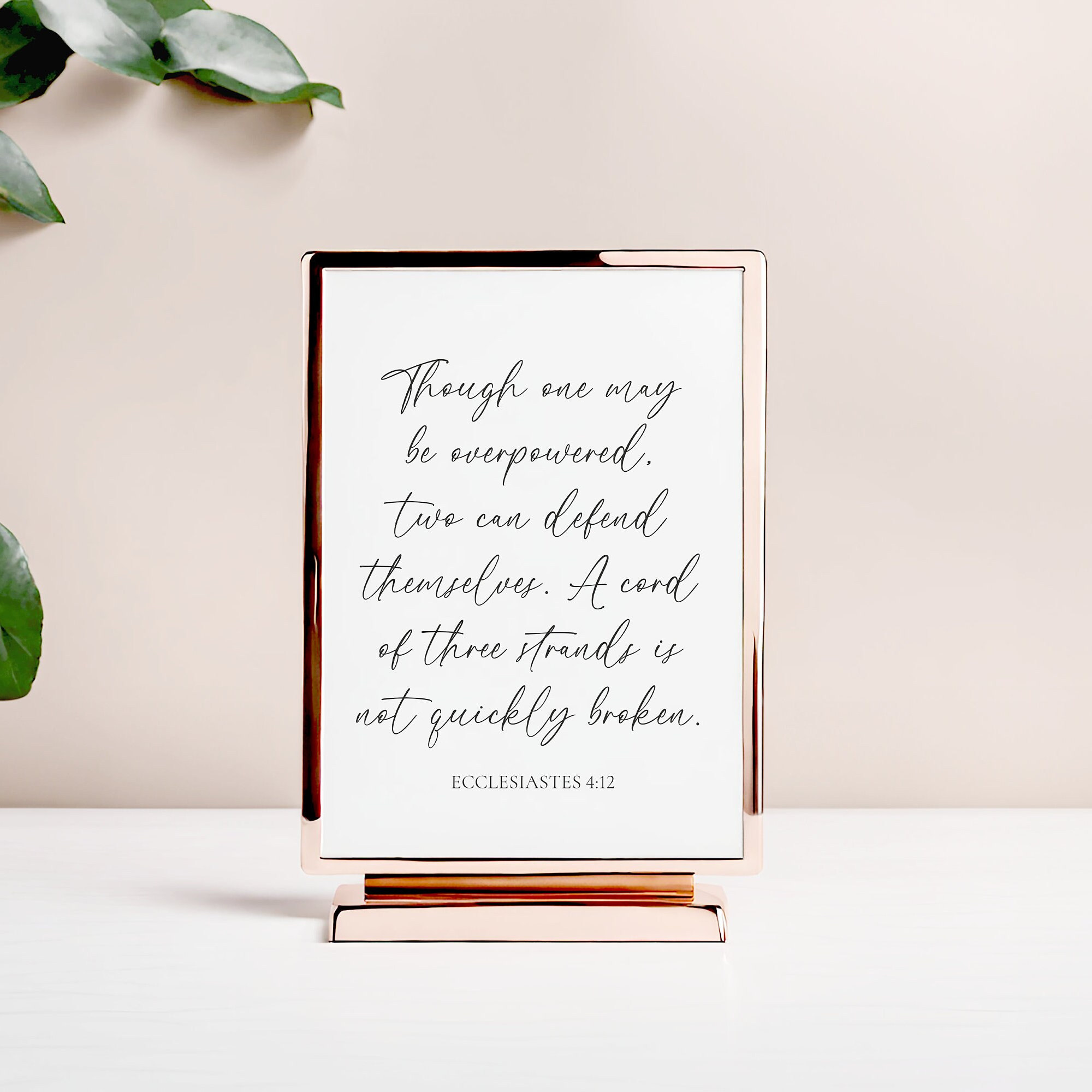 Custom Wedding Bible Verse, Minimalist Wedding Sign, Christian Wedding ...