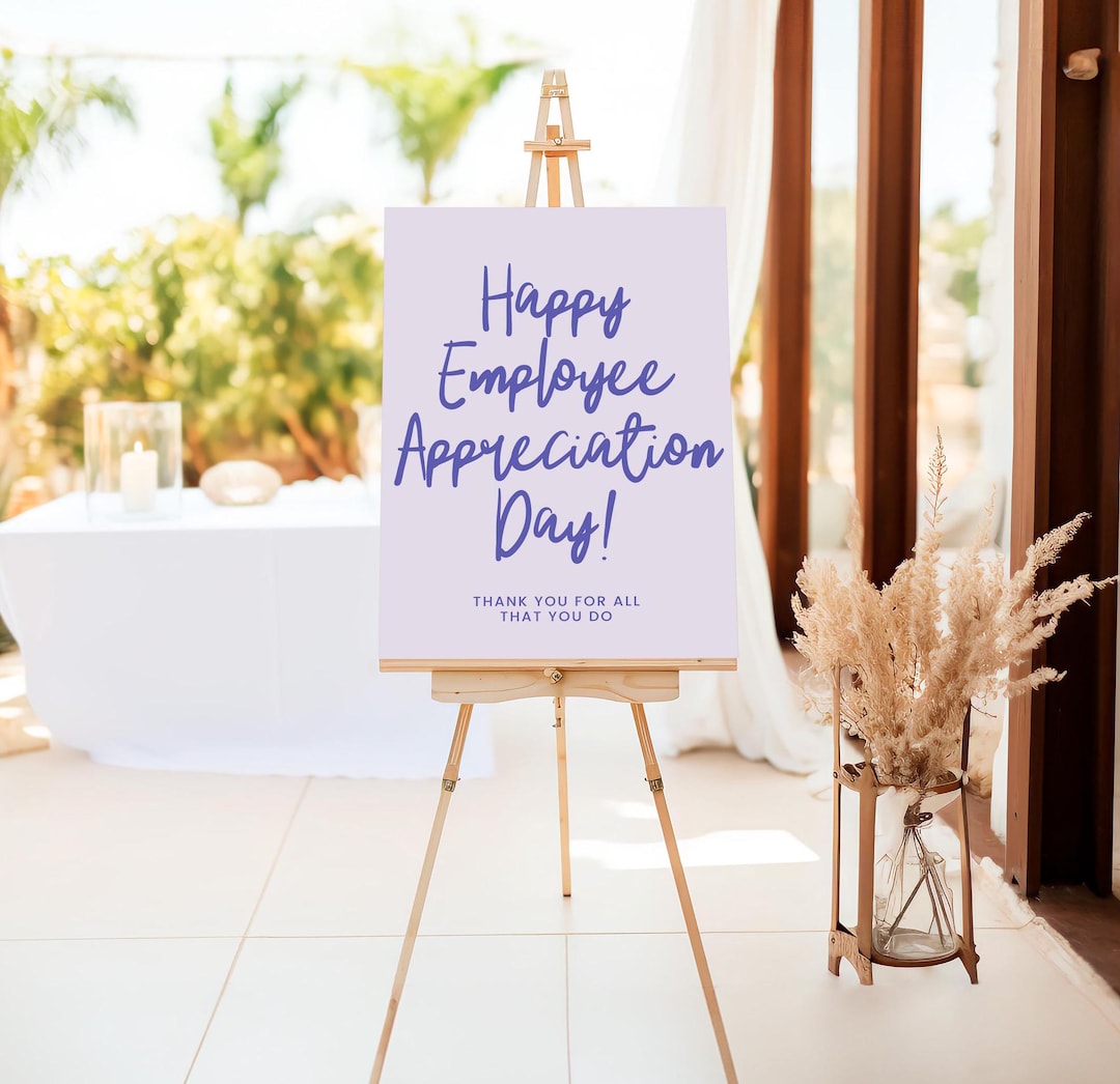 Employee Appreciation Sign, Employee Appreciation Day Banner, Employee ...