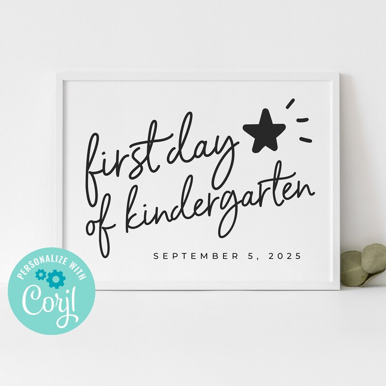 Last Day of School Sign First Day of School, Last Day of Kindergarten ...