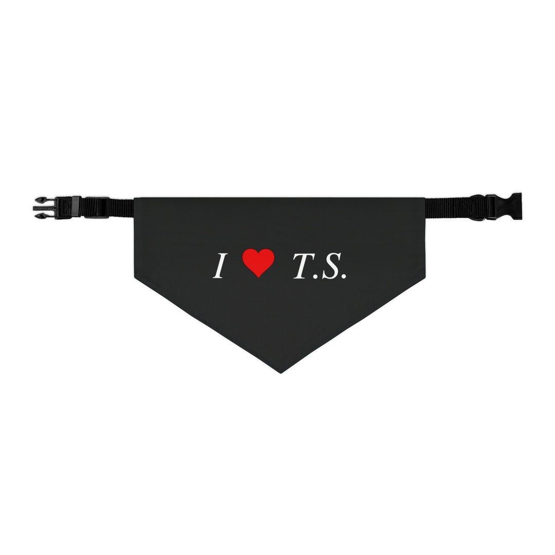 Taylor Swift Pet Bandana Collar I Heart T.S. Dog Bandana Reputation Pet ...