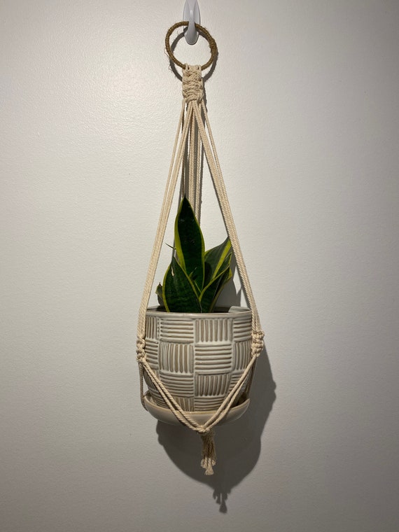 Braided Rope Large Ring Plant Holder - Etsy