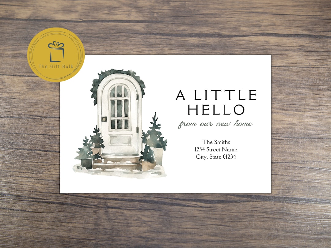 Modern Moving Announcement, New Address Cards, Just Moved, We've Moved ...