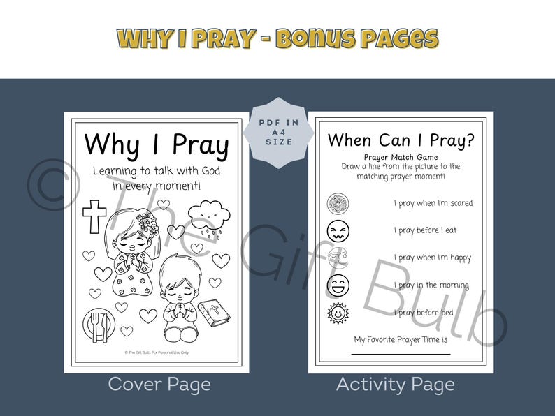 Why I Pray - Christian Coloring Pages for Kids | Printable Bible ...