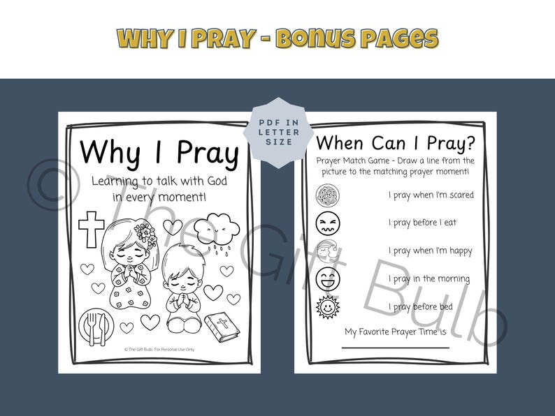 Why I Pray - Christian Coloring Pages for Kids | Printable Bible ...