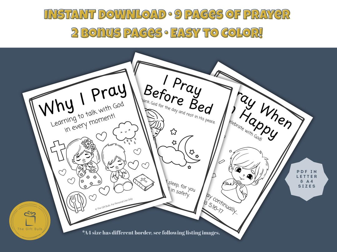 Why I Pray - Christian Coloring Pages for Kids | Printable Bible ...