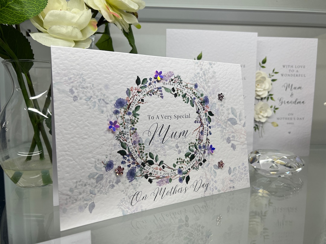 Mother's Day Card, Handmade Mother's Day Card, 2023 Design With 3d ...