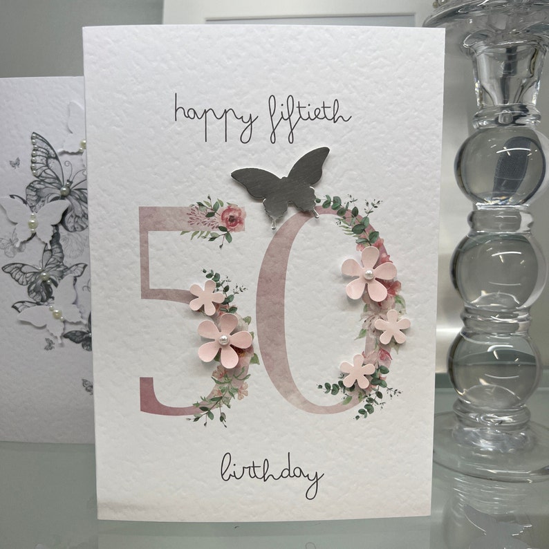 50th Birthday Card Fiftieth Birthday Card 50th Card Happy - Etsy