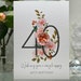 40th Birthday Card, Fortieth Birthday Card, 40th Card, Happy 40th Card ...