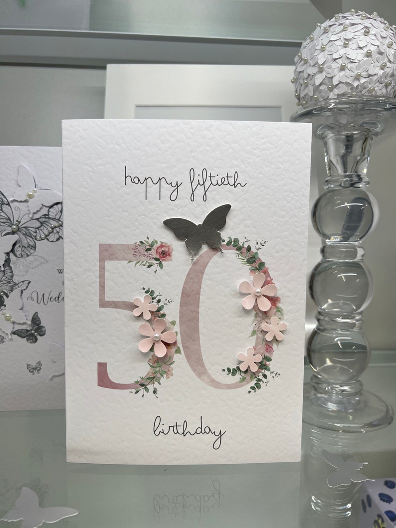 50th Birthday Card Fiftieth Birthday Card 50th Card Happy - Etsy