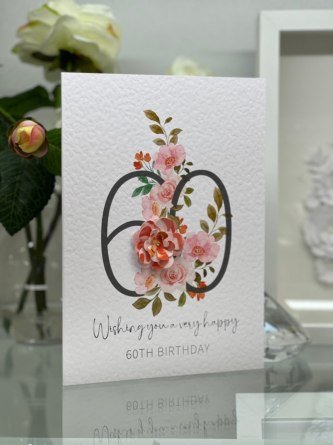 60th Birthday Card Sixtieth Birthday Card 60th Card Happy - Etsy