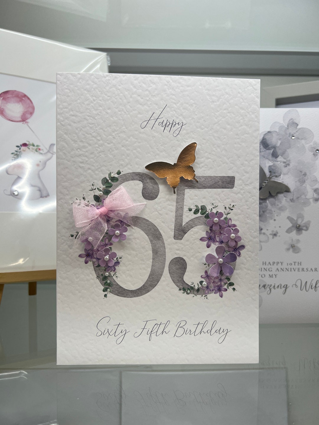 65th Birthday Card, Sixty Fifth Birthday Card, 65th Card, Happy 65th ...