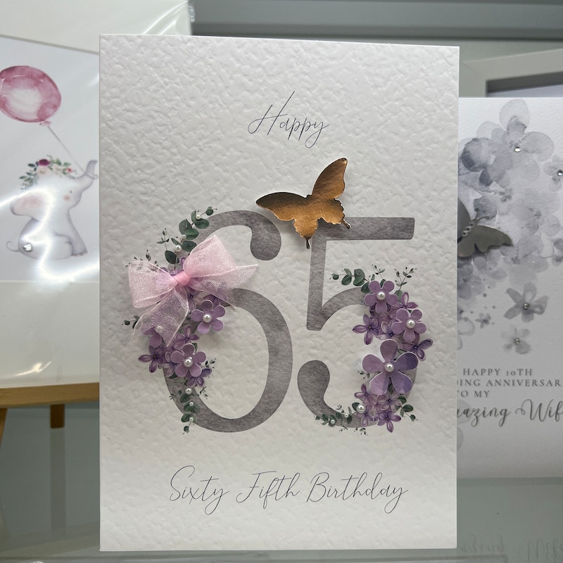 65th Birthday Card - Etsy