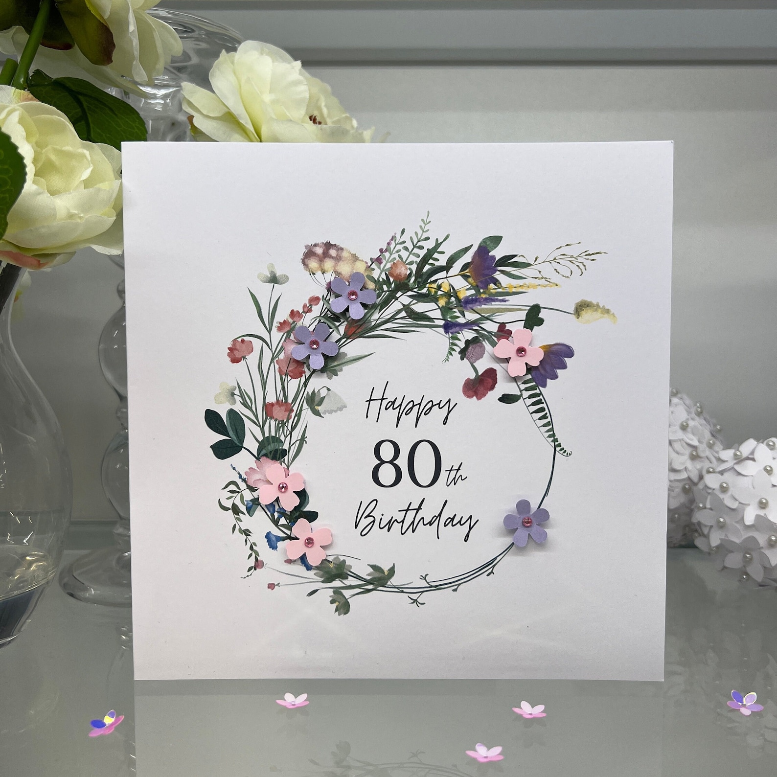 80th Birthday Card Eightieth Birthday Card 80th Card Happy - Etsy UK