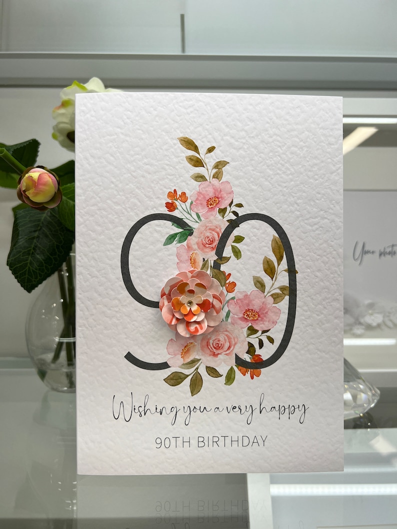 90th Birthday Card Ninetieth Birthday Card 90th Card Happy - Etsy UK