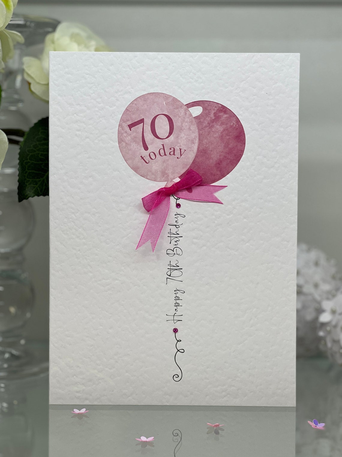 70th Birthday Card, Seventieth Birthday Card, 70th Card, Female 70th ...