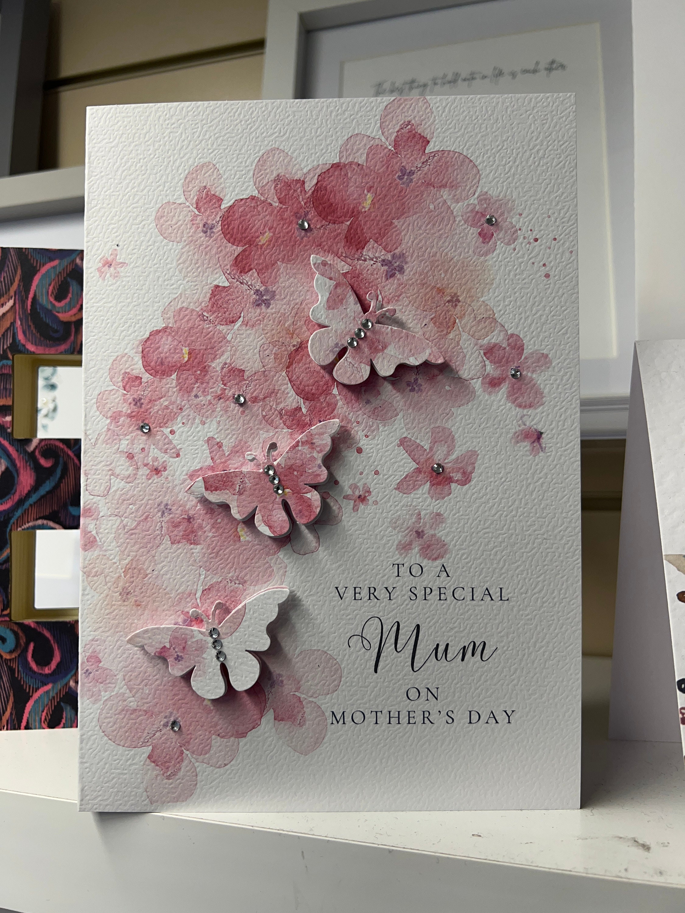 Mother’s Day Card, Handmade 3d Mother’s Day Card, Paper Butterflies ...