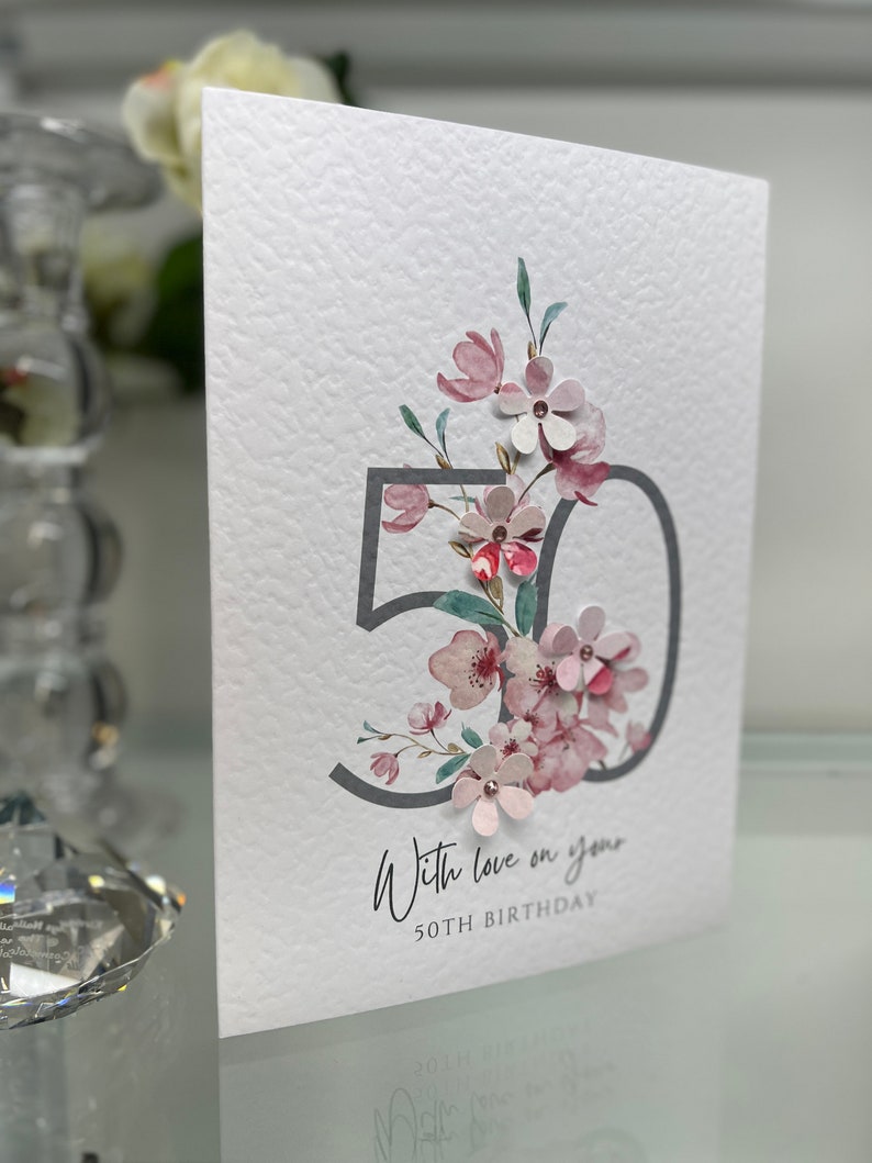 50th Birthday Card Fiftieth Birthday Card 50th Card Happy - Etsy UK
