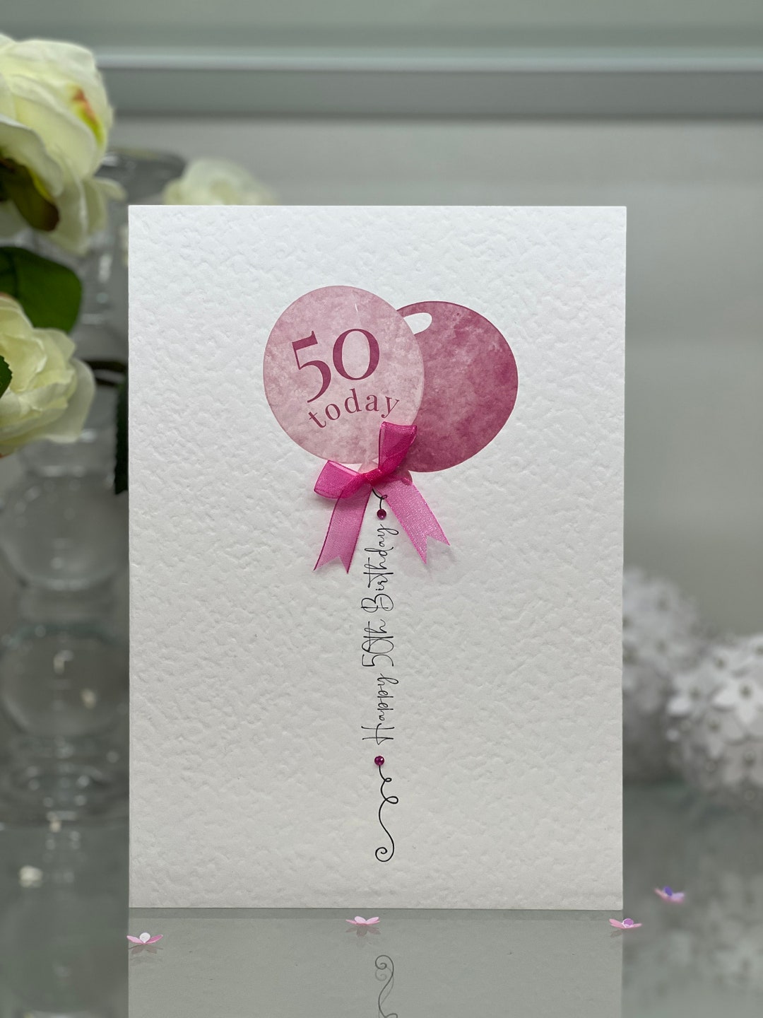 50th Birthday Card, Fiftieth Birthday Card, 50th Card, Happy 50th Card ...