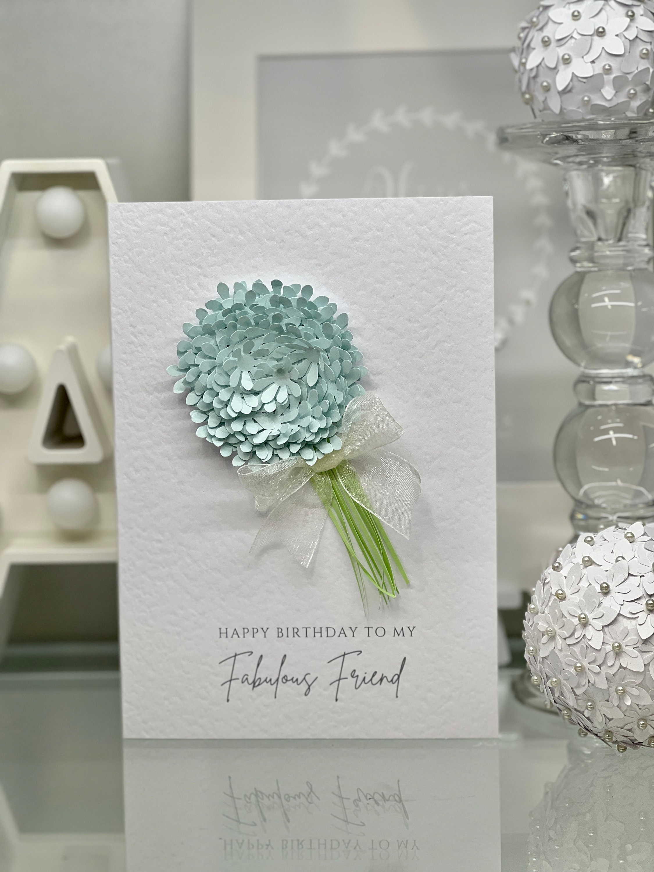 Fabulous Friend Card, 3D Flower, Best Friend Card, Close Friend Card ...