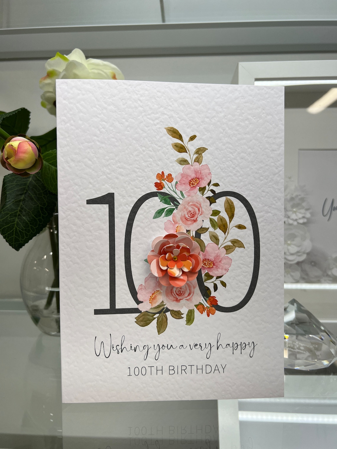100th Birthday Card 100th Card Happy 100th Birthday Card - Etsy