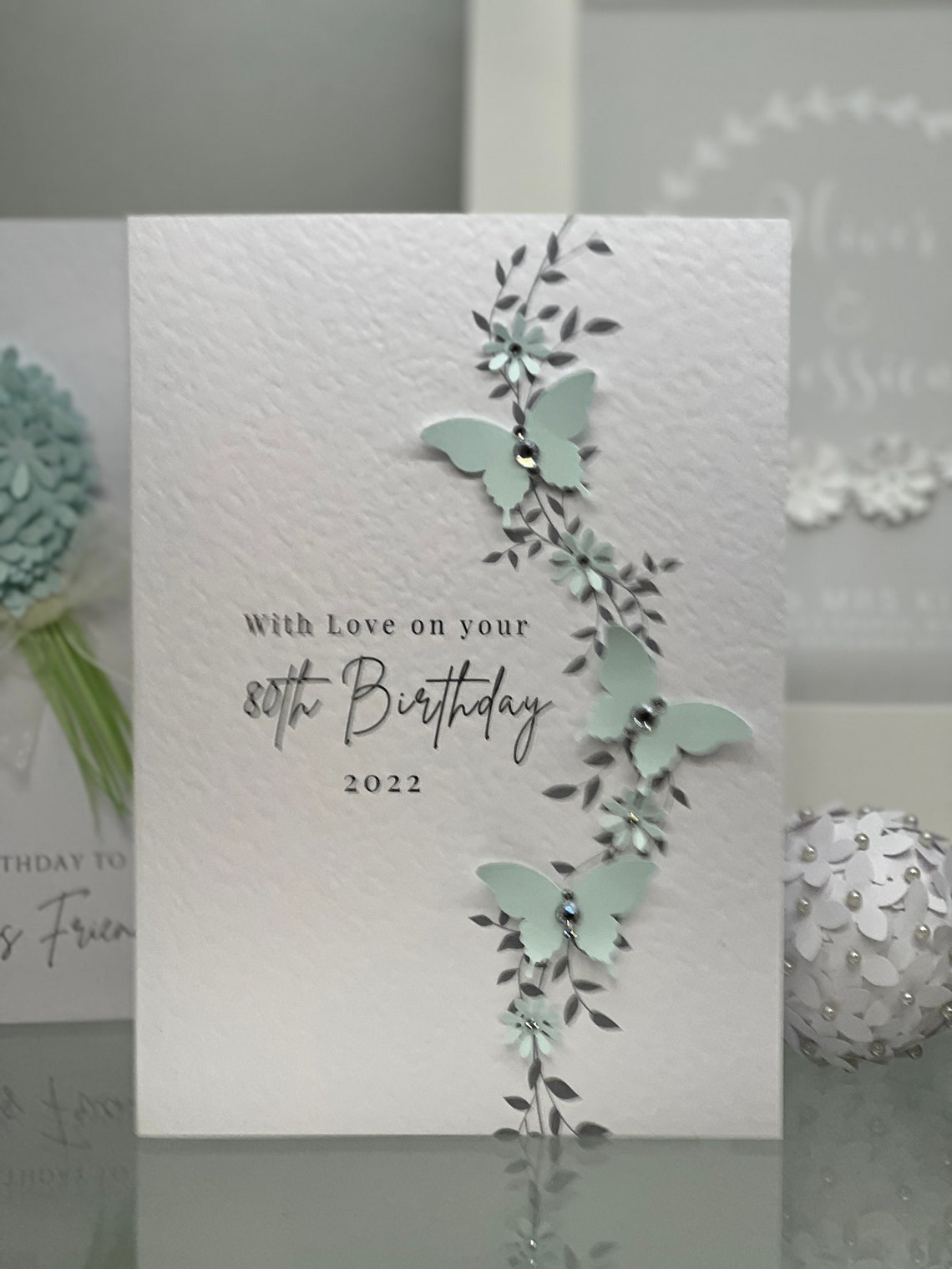 80th Birthday Card, Eightieth Birthday Card, 80th Card, Happy 80th Card ...