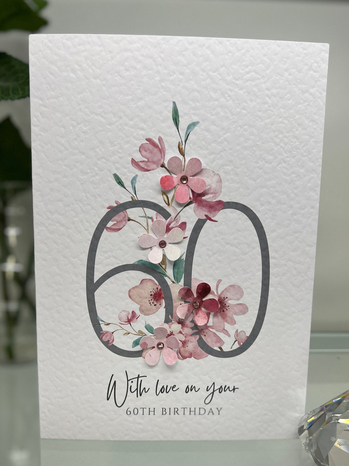 60th Birthday Card, Sixtieth Birthday Card, 60th Card, Happy 60th Card ...