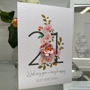 21st Birthday Card, Twentyfirst Birthday Card, 21st Card, Happy 21st ...