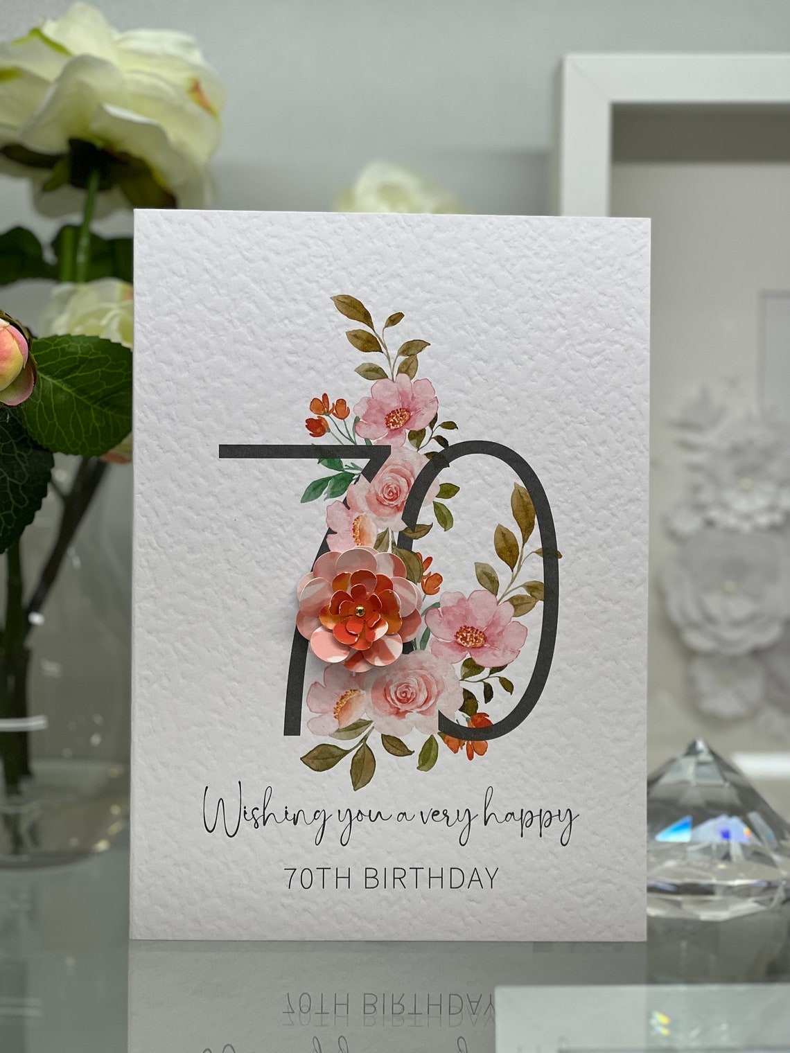 70th Birthday Card Seventieth Birthday Card 70th Card Happy - Etsy