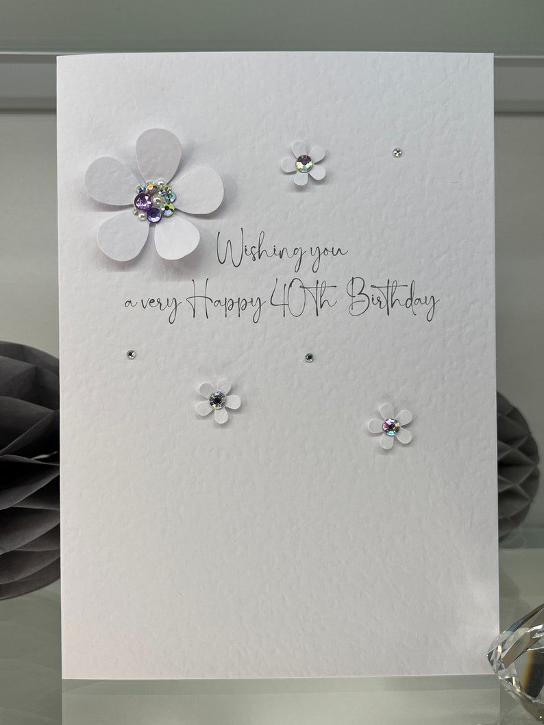 40th Birthday Card Fortieth Birthday Card 40th Card Happy - Etsy