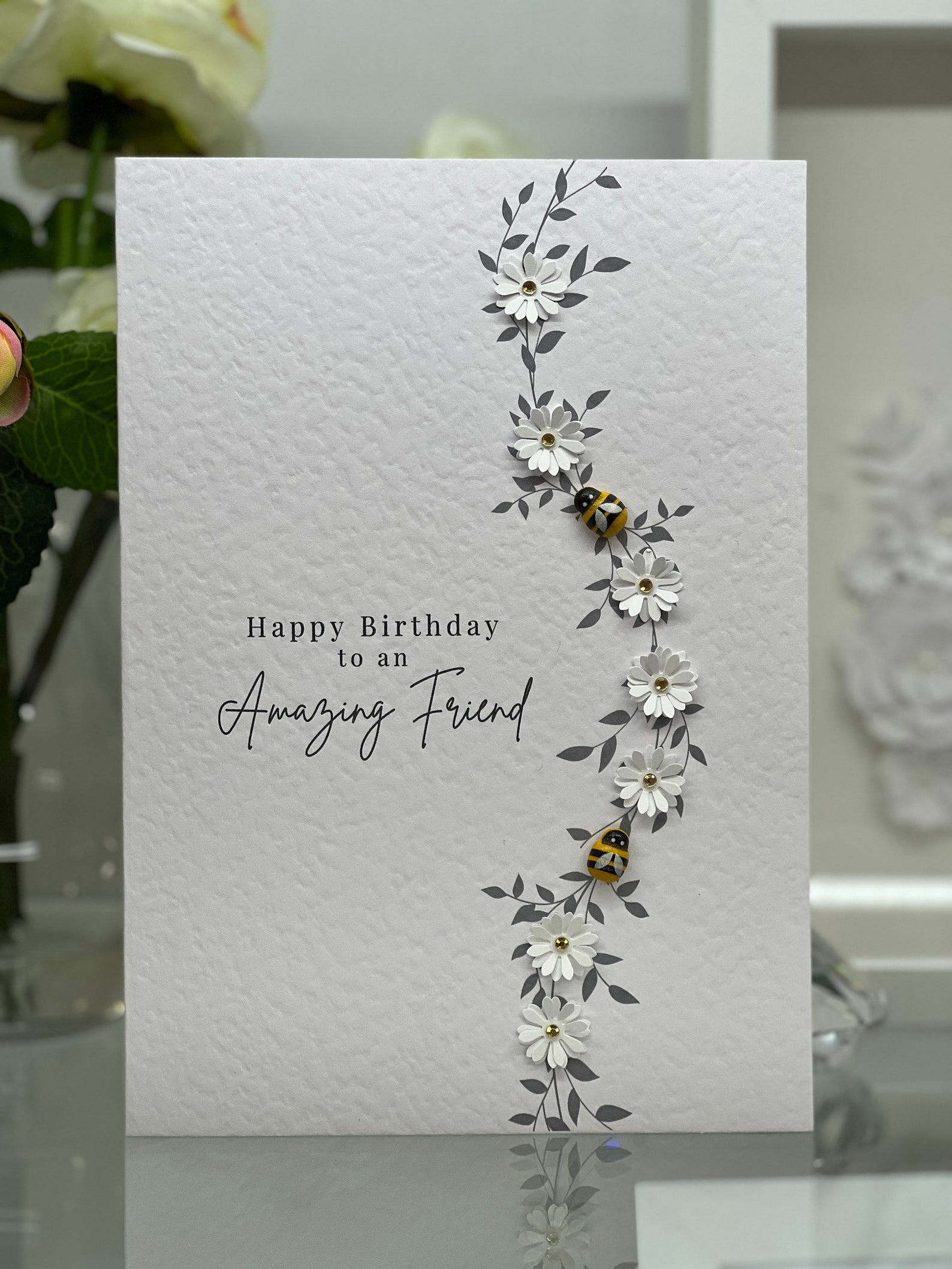 Happy Birthday Friend Card Special Friend Card Daisy & Bee - Etsy UK
