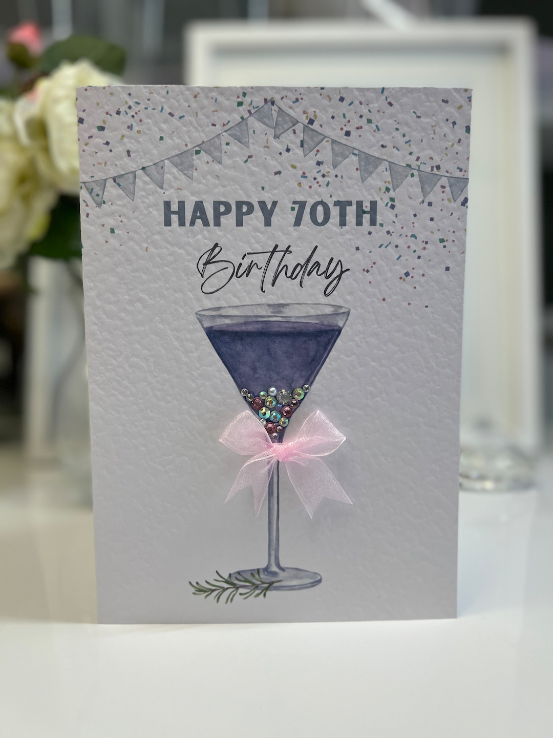 70th Birthday Card, Seventieth Birthday Card, 70th Card, Happy 70th ...