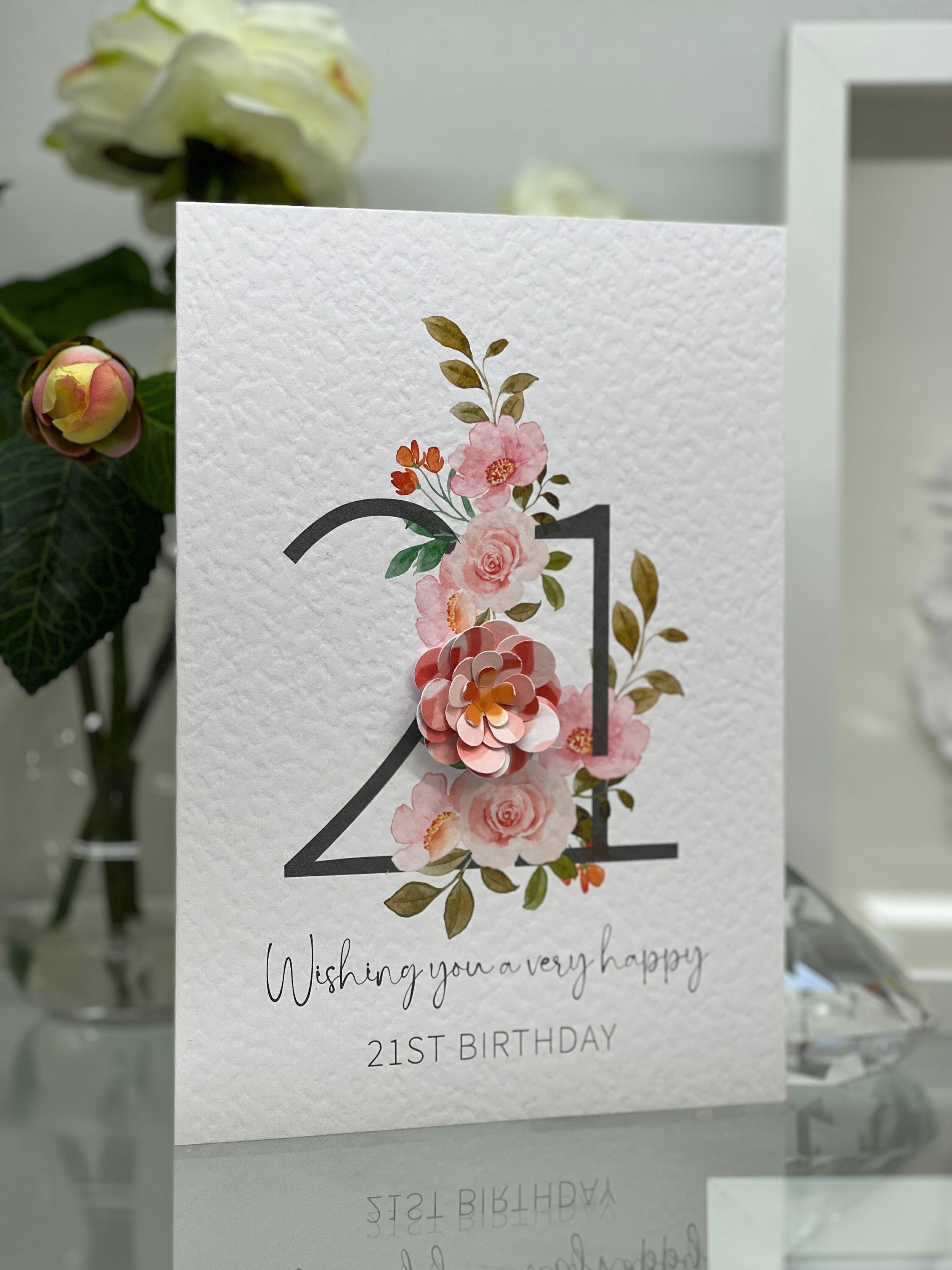 21st Birthday Card Twentyfirst Birthday Card 21st Card - Etsy