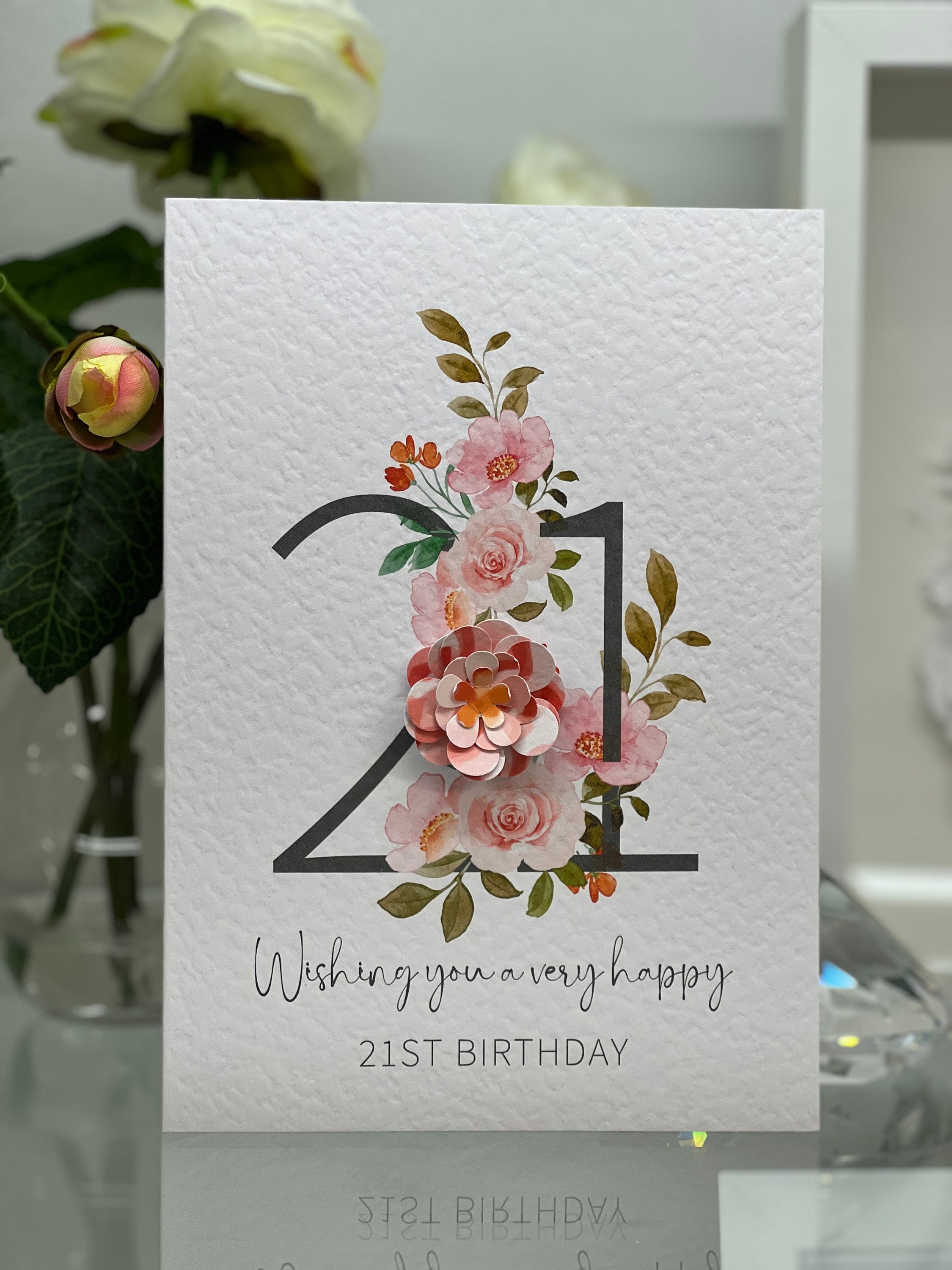 21st Birthday Card Twentyfirst Birthday Card 21st Card - Etsy