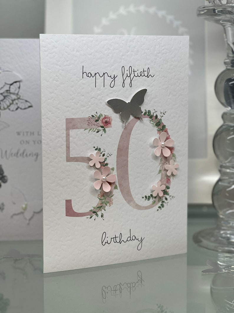 50th Birthday Card Fiftieth Birthday Card 50th Card Happy - Etsy