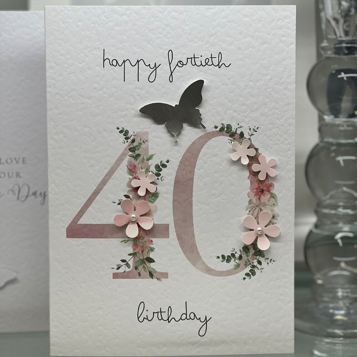 40th Birthday Card Fortieth Birthday Card 40th Card Happy - Etsy