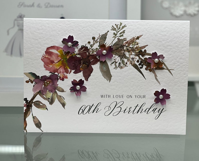 60th Birthday Card Sixtieth Birthday Card 60th Card Happy - Etsy