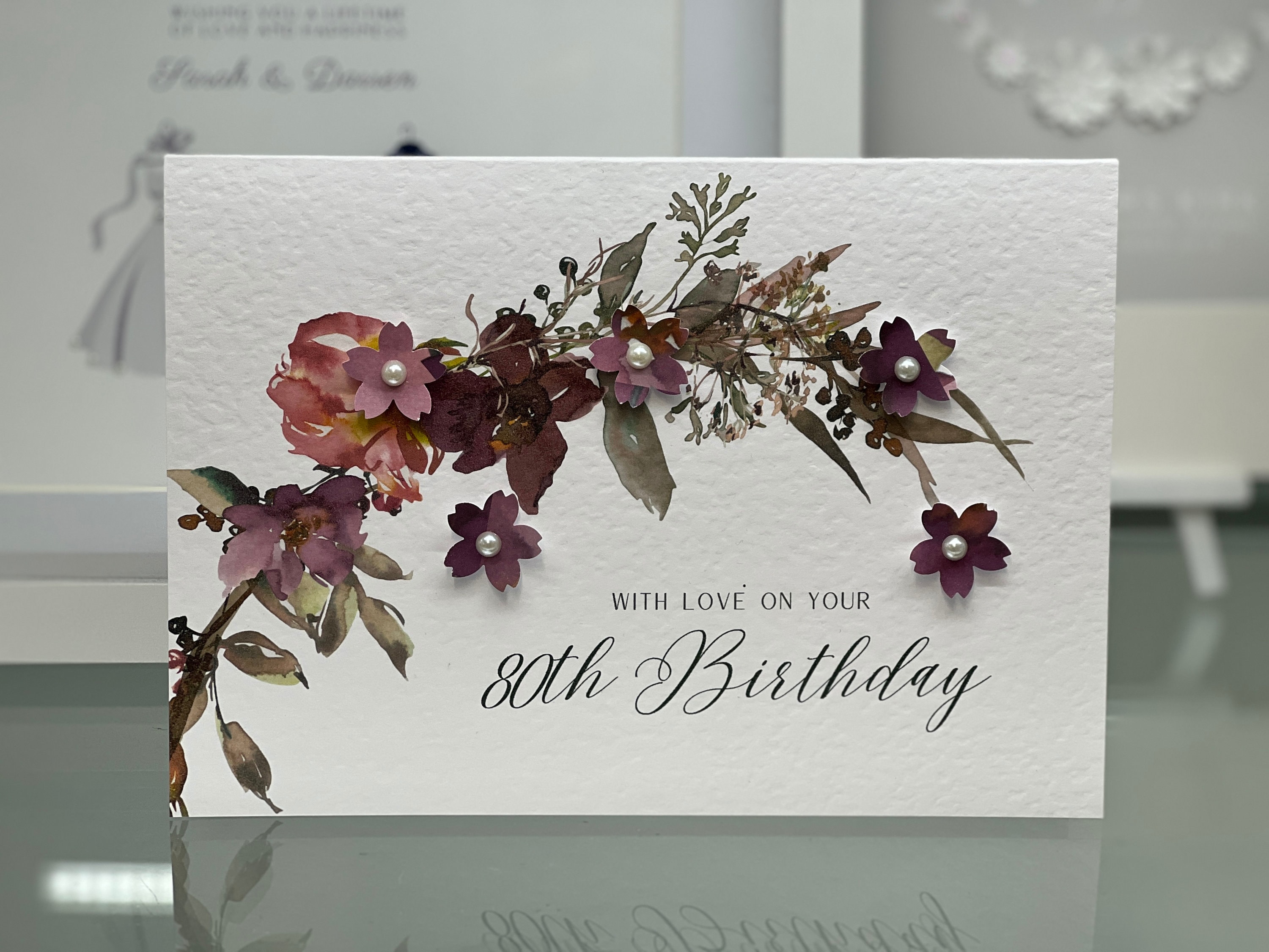 80th Birthday Card Eightieth Birthday Card 80th Card Happy - Etsy