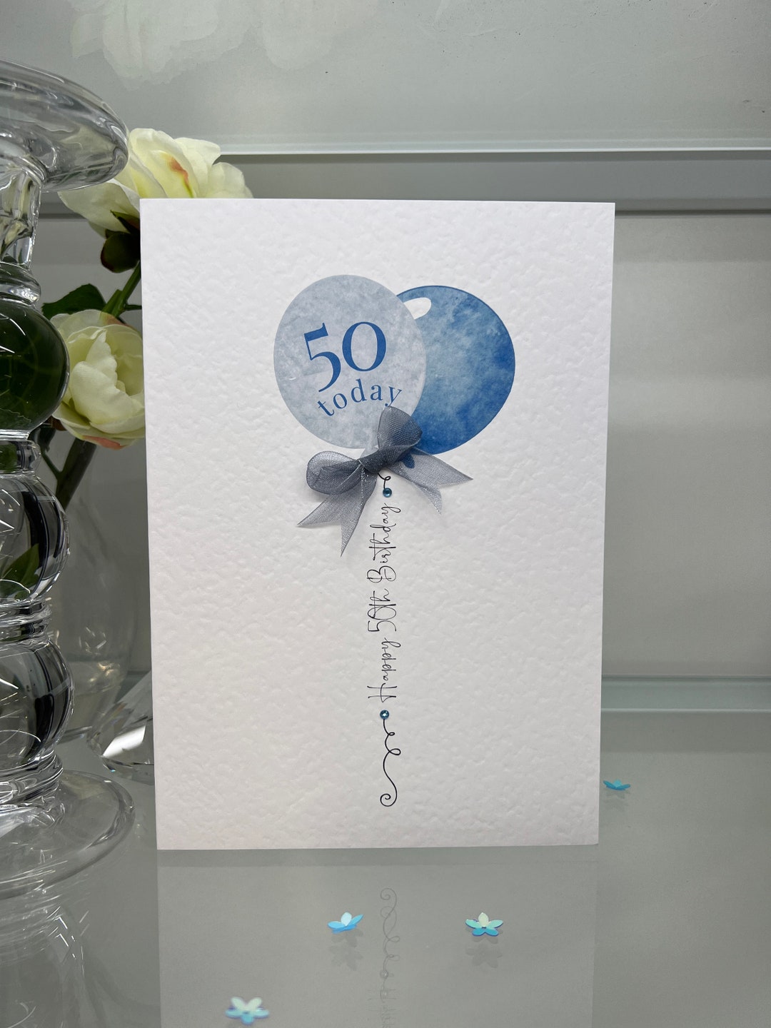 50th Birthday Card, Fiftieth Birthday Card, 50th Card, Male 50th Card ...