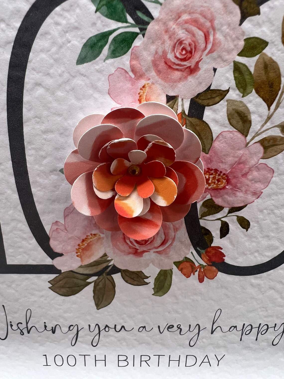 100th Birthday Card 100th Card Happy 100th Birthday Card - Etsy